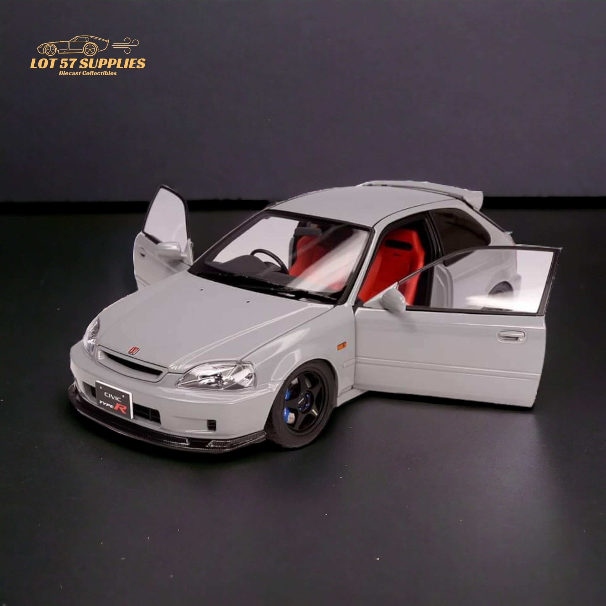 (Pre-Order) MOTORHELIX Honda Civic Type-R EK9 Nardo Grey With SW388 Wh ...