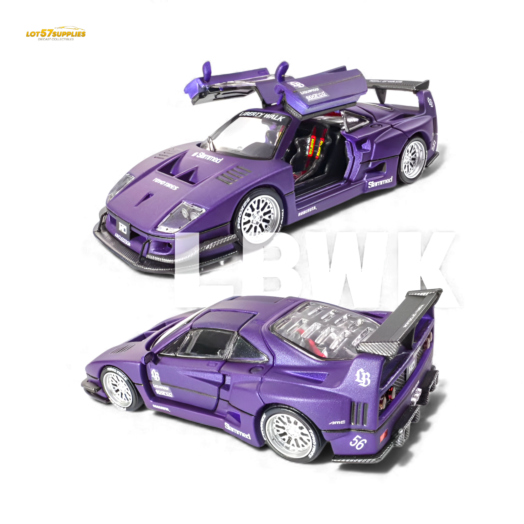 (Pre-Order) Demon King Auto F40 - Royal Purple IMXpo 2025 1:64