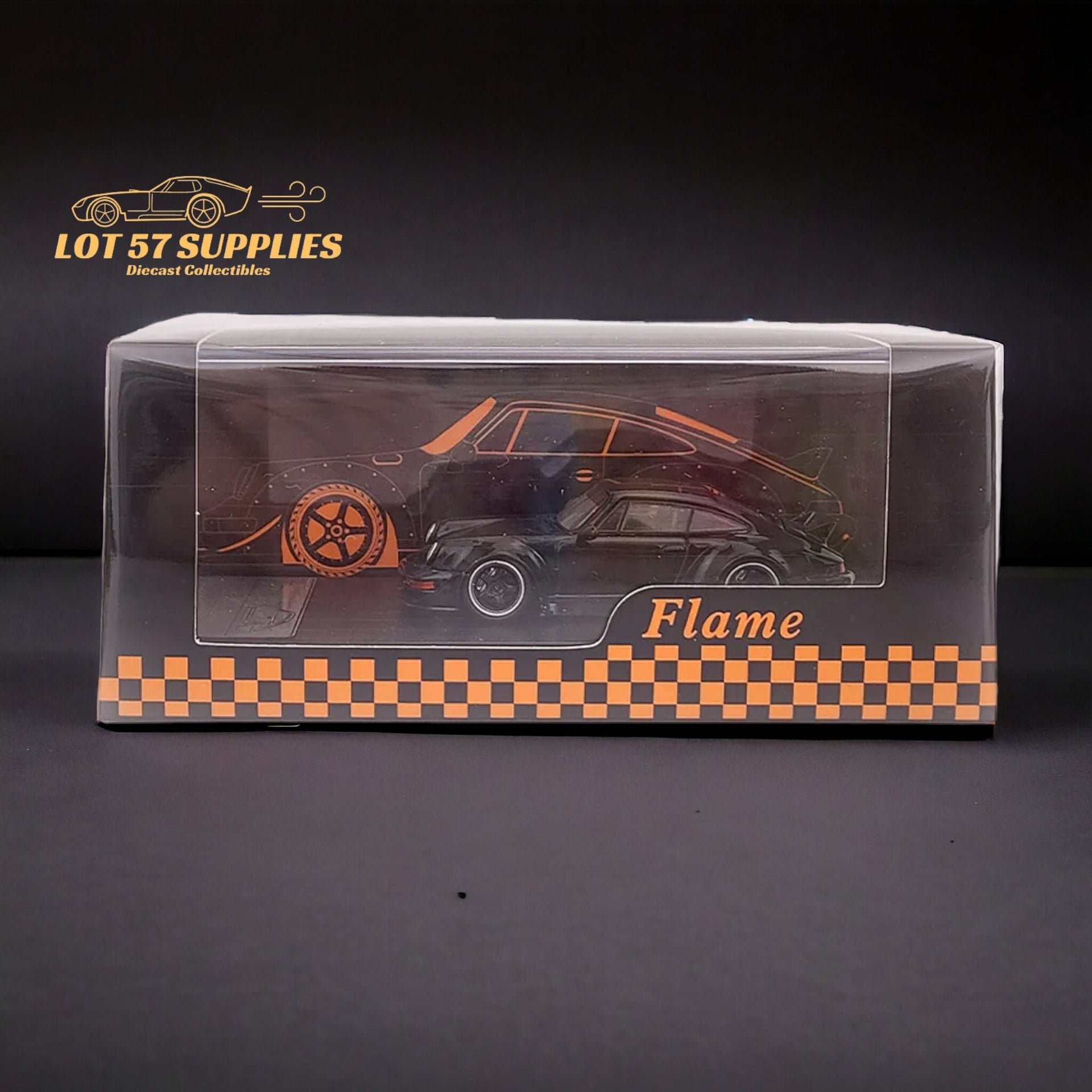 Flame Porsche 964 RWB Ducktail in Gloss Black 1:64 • Lot57Supplies ...